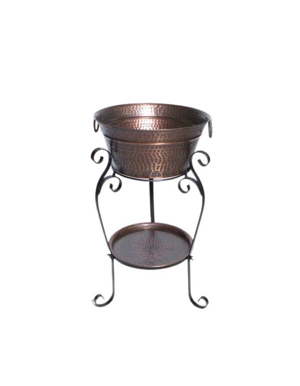 Beverage Stand - Hammered Copper | RSVP Party Rentals - Barware
